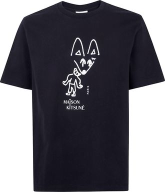 Maison Kitsun&eacute; Party Fox Comfort Tee-Shirt