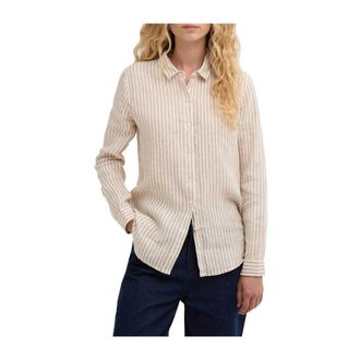 Barbour Femme, Blouses et Chemises, Multicolore, Taille: 40 FR Chemise &agrave; manches longues d&eacute;contract&eacute;e Marine