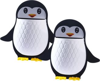 Valiclud Pinguin Wandhalter Kunststoff Aufbewahrungsbox Wandmontierter Organizer Für Fernbedienungen Stifte 2 Stück Schlichte Form Fürs Büro Und Zuhause