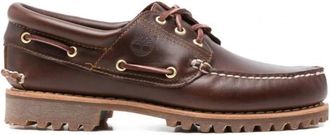 Timberland Homme, Chaussures, Brun, Taille: 41 1/2 EU Authentic 3-Eye Lug Handsewn Boat Shoe