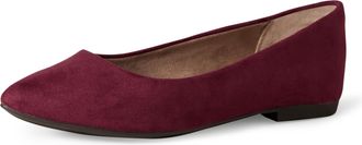 Amazon Essentials Damen Ballerinas mit spitzem Zehenbereich, Maronibraun, 38.5 EU Weit
