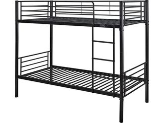 Habitat et Jardin Habitat et Jardin Etagenbett ADAM - 90 x 190 cm - Metall - Schwarz