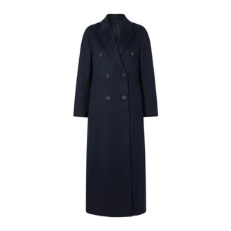 Max Mara Volante Langer Zweireihiger Mantel - - Coats - Damen - Blau - S