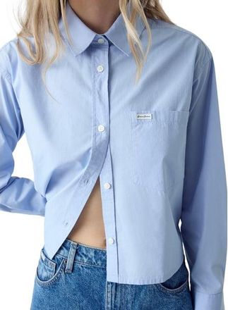 Guess Chemise courte manches longues en coton