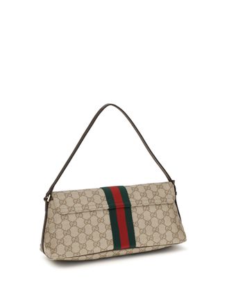 Gucci Womens Shoulder Bag Madison Coated Gg Brown Fabric Handbags Hand