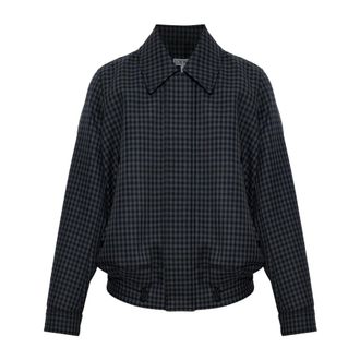 Loewe Wolljacke mit geripptem Saum - - Jackets - Damen - Blau - 2XS