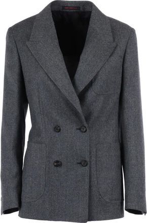 The Gigi Femme, Vestes, Gris, Taille: 40 FR Clara Double-Breasted Jacket