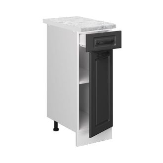 Vicco Meuble cuisine R-Line, Anthracite campagne, 30cm pt Marbre