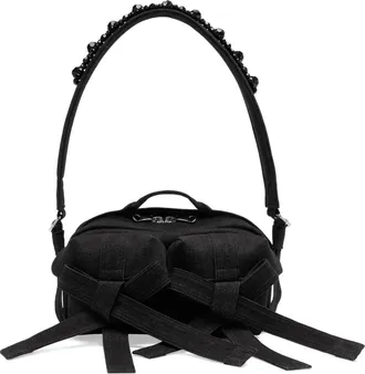 Simone Rocha sac à ornements en perles - Noir