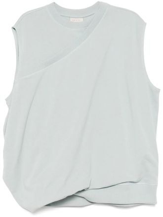 Qasimi sweat drapé à design sans manches - Bleu