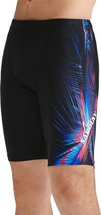 Feoya Jammers de Compétition Homme Short de Bain Sportif Durable Boxers de Natation Maillot de Bain Endurance Training Style 1 XL