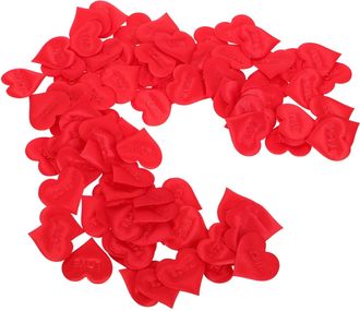 DOITOOL 100 St&uuml;ck Herz-sp&uuml;lschwamm Konfetti Rote Deko Valentinstag Hochzeit Tischstreuung Romantische Herzdeko f&uuml;r Brautparty Festliche Raumdekoration