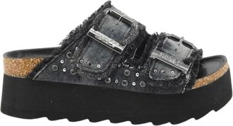 Colors Of California Femme, Chaussures, Noir, Taille: 38 EU Ciabatta Platform
