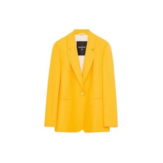 Patrizia Pepe Femme, Vestes, Orange, Taille: 42 FR Viscose Blazer