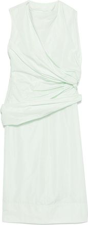 Jil Sander Midikleid mit Knotendetail - Gr&uuml;n