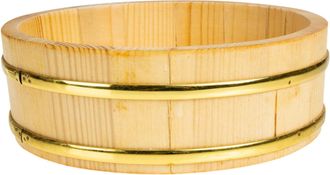 Garneck Hangiri Holz Reisschale Für Sushi - Traditionelle Japanische Holzschüssel Zur Zubereitung Und Aufbewahrung Von Sushi Reis - Ideale Größe Für Heimküche