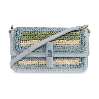 Furla Iride Kleine Schultertasche - - Bags - Damen - Blau - ONE SIZE