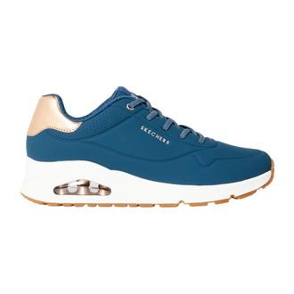 Skechers Uno Stand On Air Sneaker f&uuml;r Damen, Keilabsatz (Marine/Wei&szlig;/Pink)