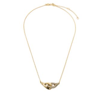 Tory Burch Halskette Tory Burch Interlocking Wishbone Pendant 161070 Goldfarben