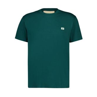 Valentino Garavani Baumwoll-Jersey-T-Shirt mit VLogo-Patch - - Tops - Herren - Gr&uuml;n - S