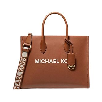 Michael Kors Femme, Sacs, Brun, Taille: ONE Size Sac &agrave; main en fourrure avec d&eacute;tails en cuir