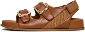 Cesare Gaspari Femme, Chaussures, Brun, Taille: 39 EU Bold Buckle Wedge Sandales