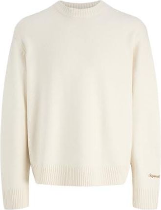 Jack & Jones JORNORREBRO Pull en Tricot &agrave; col Rond pour Homme - D&eacute;contract&eacute;, Cr&egrave;me, M