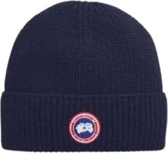 Canada Goose Bonnet c&ocirc;tel&eacute; - unisex - Accessoires - Bleu - Taille: ONE Size
