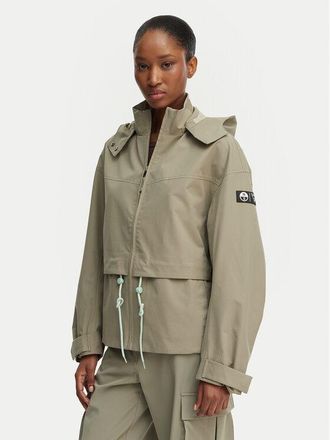 Guess &Uuml;bergangsjacke W6GL03 W1406 Khakifarben Regular Fit