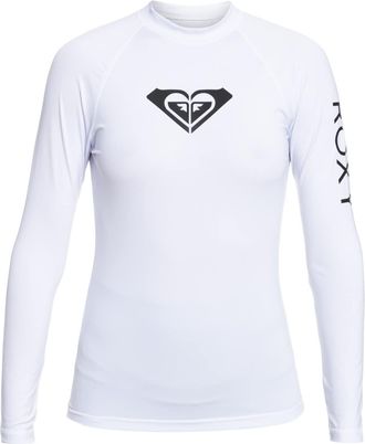 Roxy Whole Hearted - Langärmliger Rashguard mit UPF 50 für Frauen Weiß