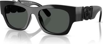 Versace Homme, Accessoires, Noir, Taille: 52 MM Lunettes de soleil