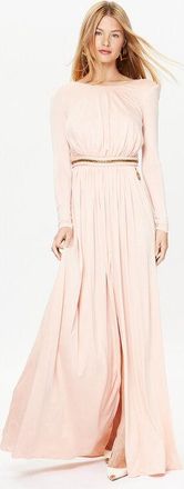 Elisabetta Franchi Abendkleid AB-456-32E2-V780 Rosa Slim Fit