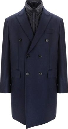 Fay Homme, Manteaux, Bleu, Taille: XL Manteau Crois&eacute;