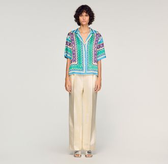 Sandro Chemise &agrave; imprim&eacute; fleur