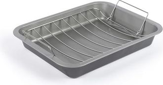 Salter Salter Essentials 41 cm Bräter - Antihaft rechteckiges Ofenblech, spülmaschinenfest, leicht zu reinigen, hergestellt in Großbritannien, leichtgewichti