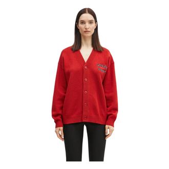 Kenzo Verdy Market Cardigan - - Knitwear - Damen - Rot - M
