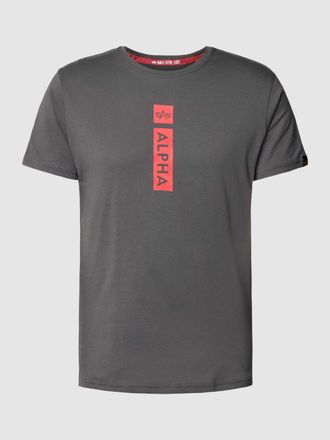 Alpha Industries T-Shirt mit Label-Print