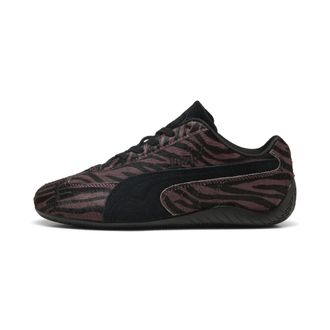 Puma Speedcat Tiger-Print Sneakers Damen, Schuhe, Braun, 35.5