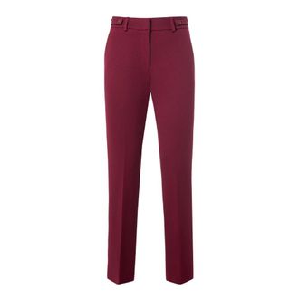 Manila Grace Straight Hosen - - Trousers - Damen - Rot - XS