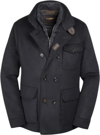 Moorer Homme, Vestes, Bleu, Taille: 3XL Mougi Quilted Down Jacket