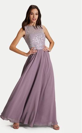 Swing Abendkleid 5AH15700 Violett Slim Fit