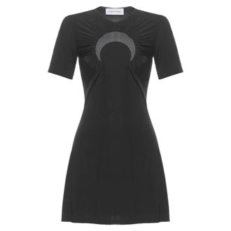 Marine Serre Femme, Robes, Noir, Taille: 36 FR Short Robes