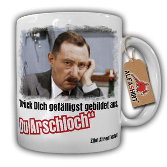 Copytec Alfred Tetzlaff Bildungslücke Drück Dich gefälligst gebildet aus - Tasse 9786