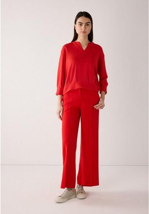 More & More Sweatshirt rotes 3/4 Arm-Sweatshirt, Blusenshape