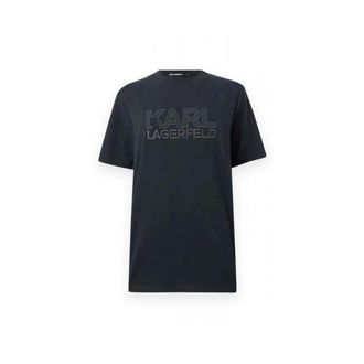 Karl Lagerfeld T-Shirt mit Rundhalsausschnitt - - Tops - Herren - Blau - M