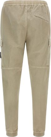 Stone Island Mens Beige Cotton Cargo Pants