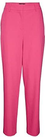 Vero Moda Vmzelda HR Straight Pant Noos Pantalons, Rose, 38W x 32L Femme
