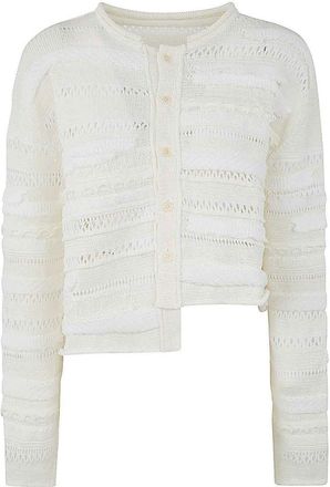 Yohji Yamamoto Cardigan - Wei&szlig;