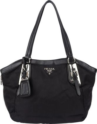 Prada Crossbody Bags - Prada Black Tessuto Zipper Handbag - Gr. unisize - in Schwarz - f&uuml;r Damen