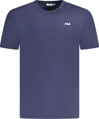 Fila Blau Baumwolle Herren T-Shirt - - Tops - Herren - Blau - XL